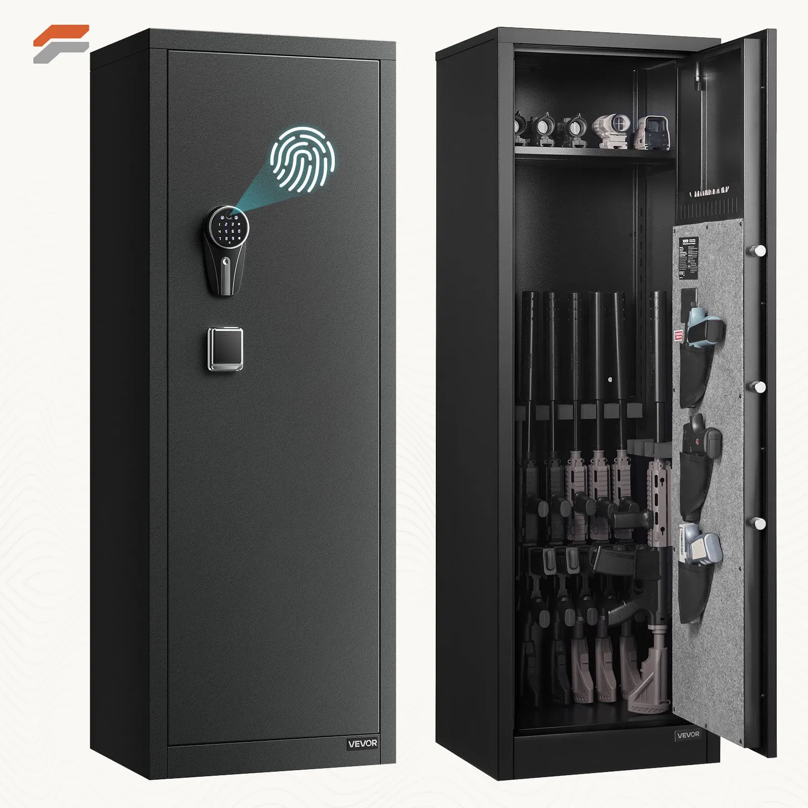 VEVOR Ultimate Fireproof Gun Safe - Secure Long Gun Cabinet with Digit ...