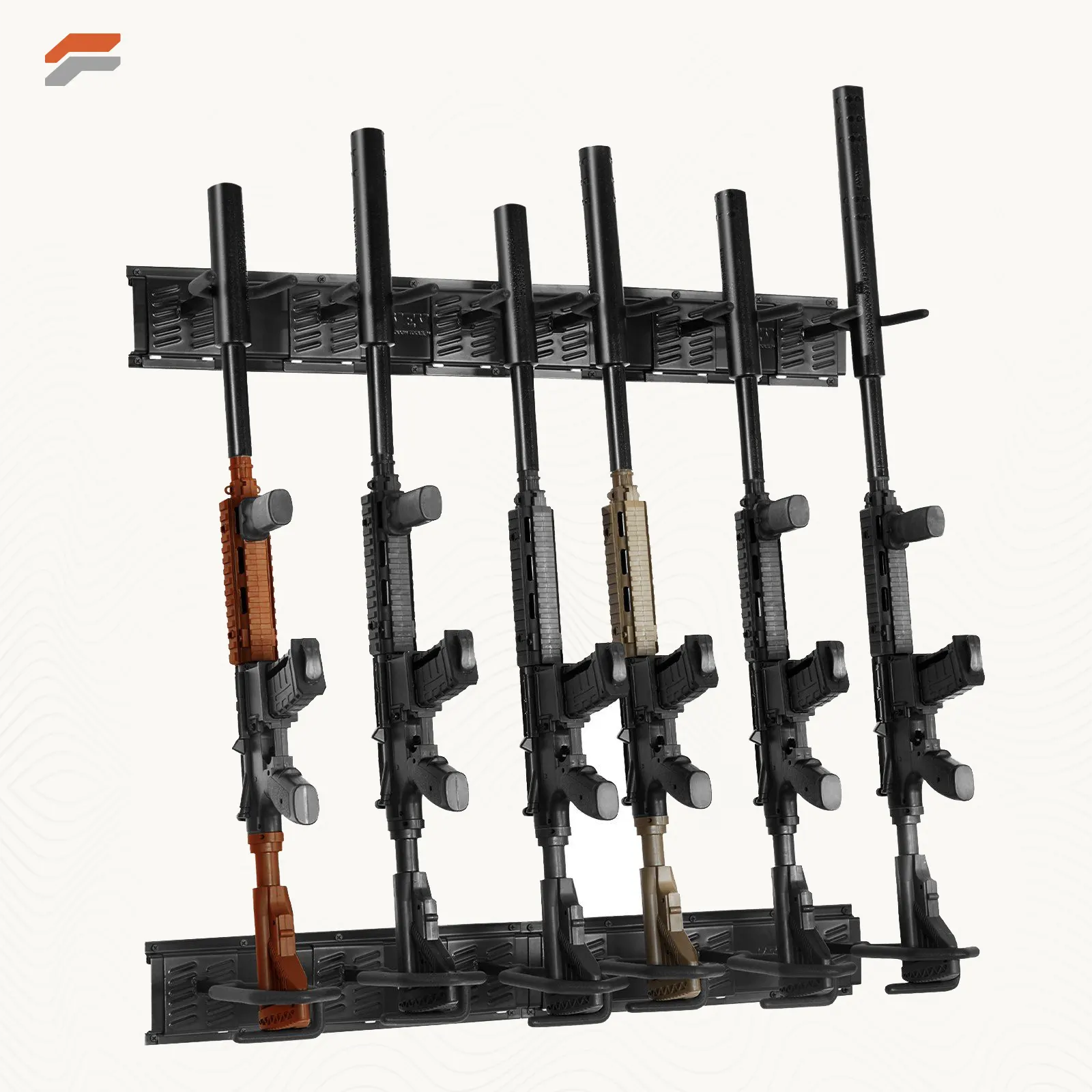 Heavy Duty Wall Mount Gun Rack for Rifles and Shotguns with Soft Paddi ...